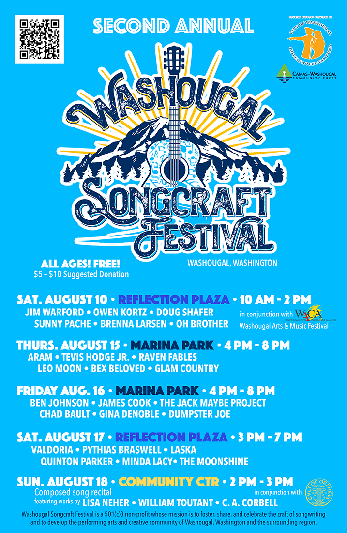 2024 Festival Line-Up – Washougal Songcraft Festival